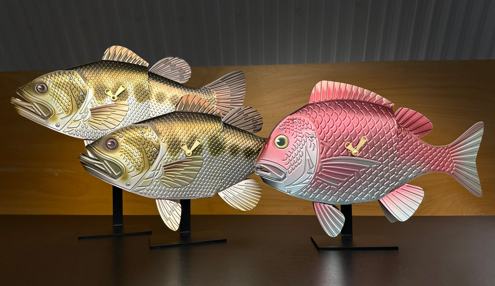 Bonito: tail-swinging clocks and wall art for fish enthusiasts!